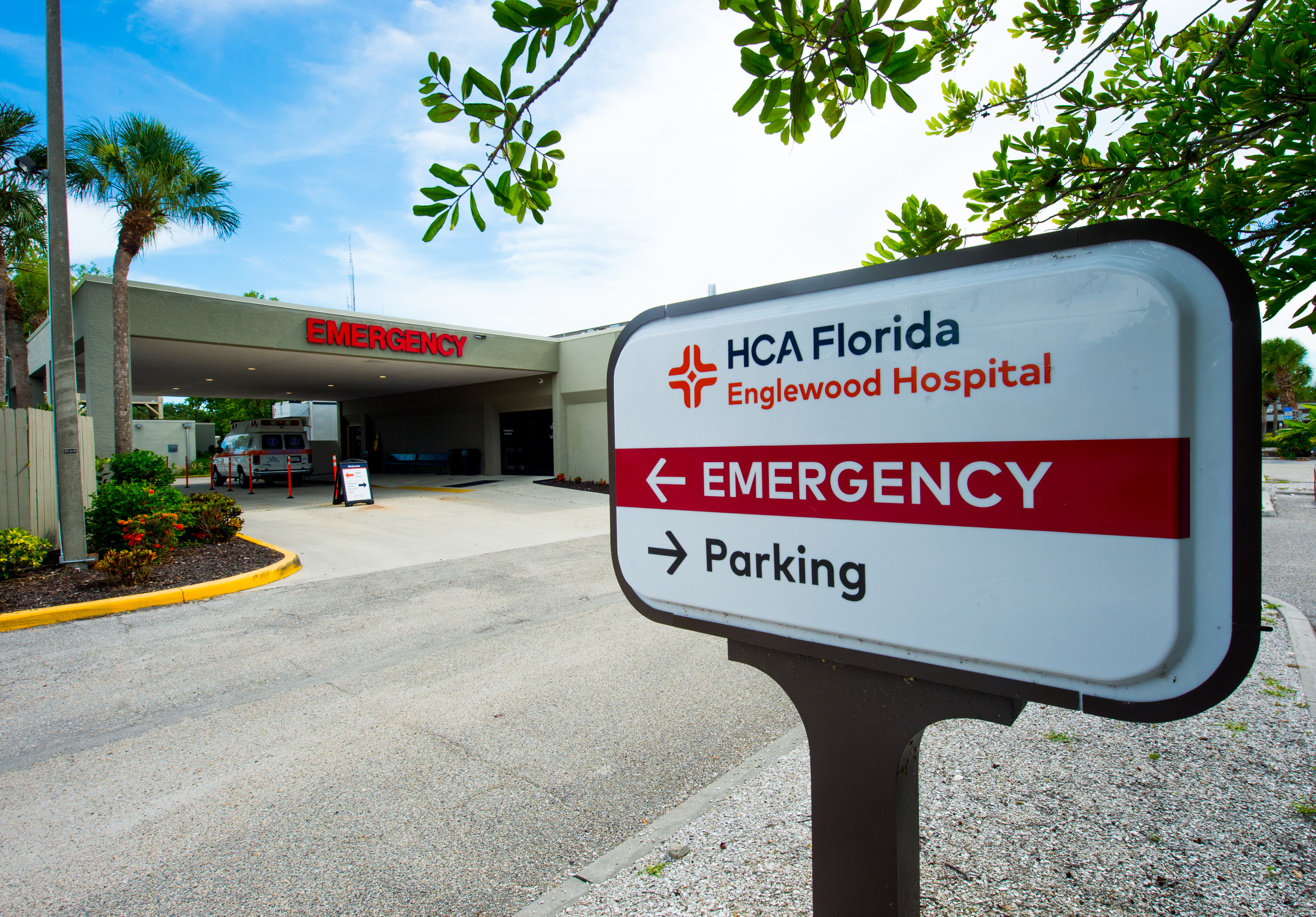 Hospital Entrance Sign